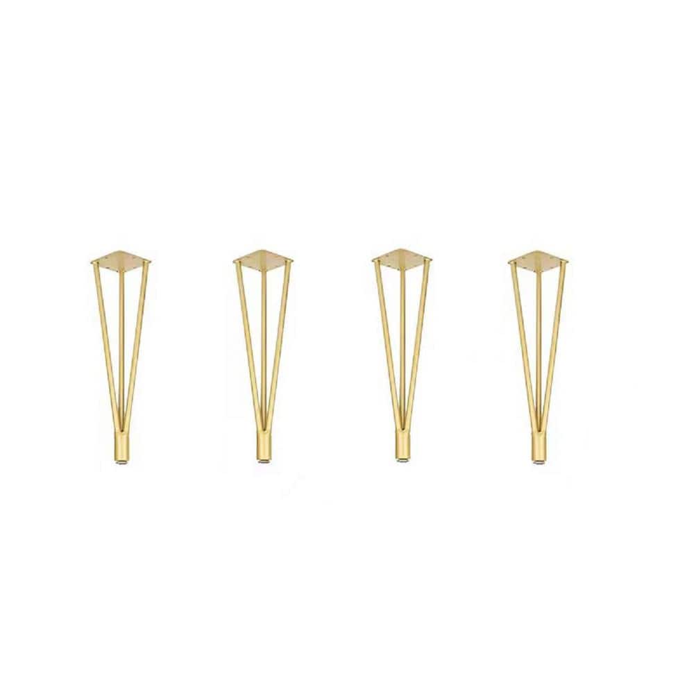 Kingsman Hardware Kingsman 14-3/16 in. Satin Champagne Gold Solid Steel ...