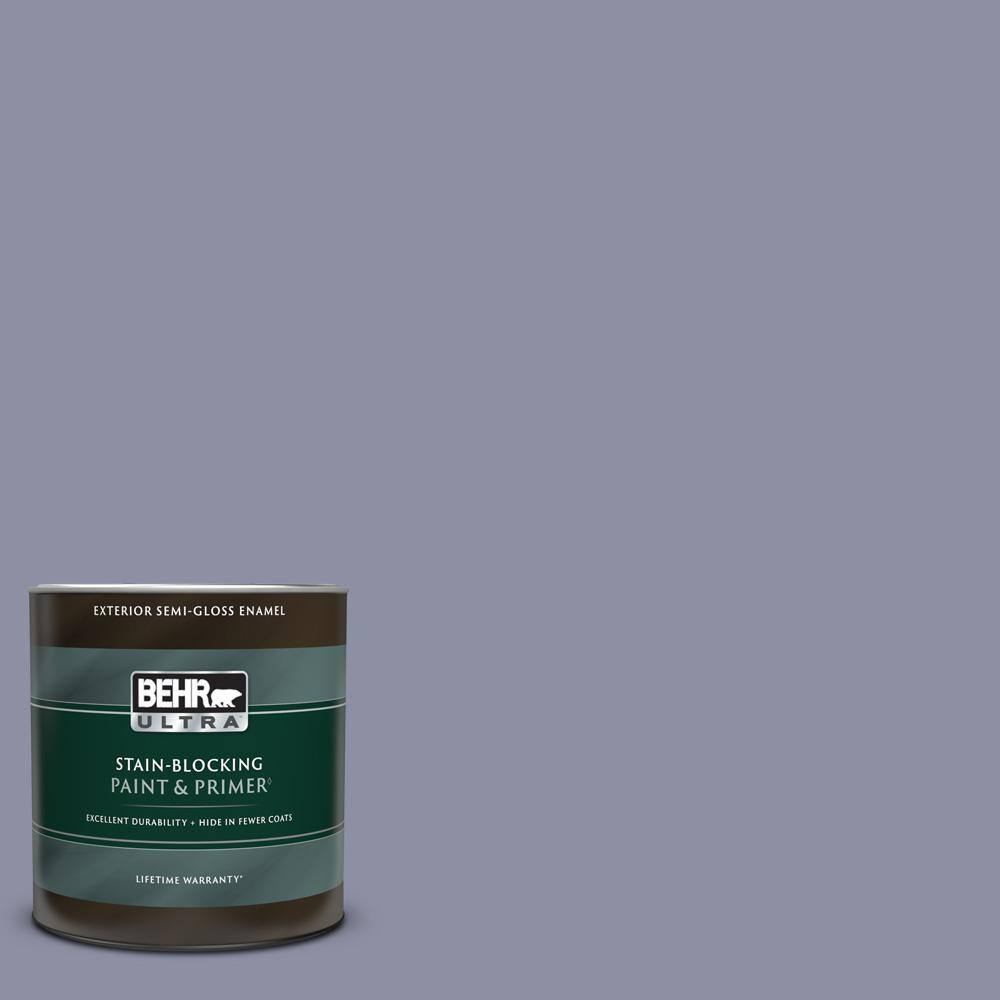 BEHR ULTRA 1 qt. #S550-4 Camelot Semi-Gloss Enamel Exterior Paint ...