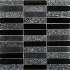 EMSER TILE Zen Peace 5.91 in. x 23.54 in. x 6mm Glass Mesh-Mounted ...