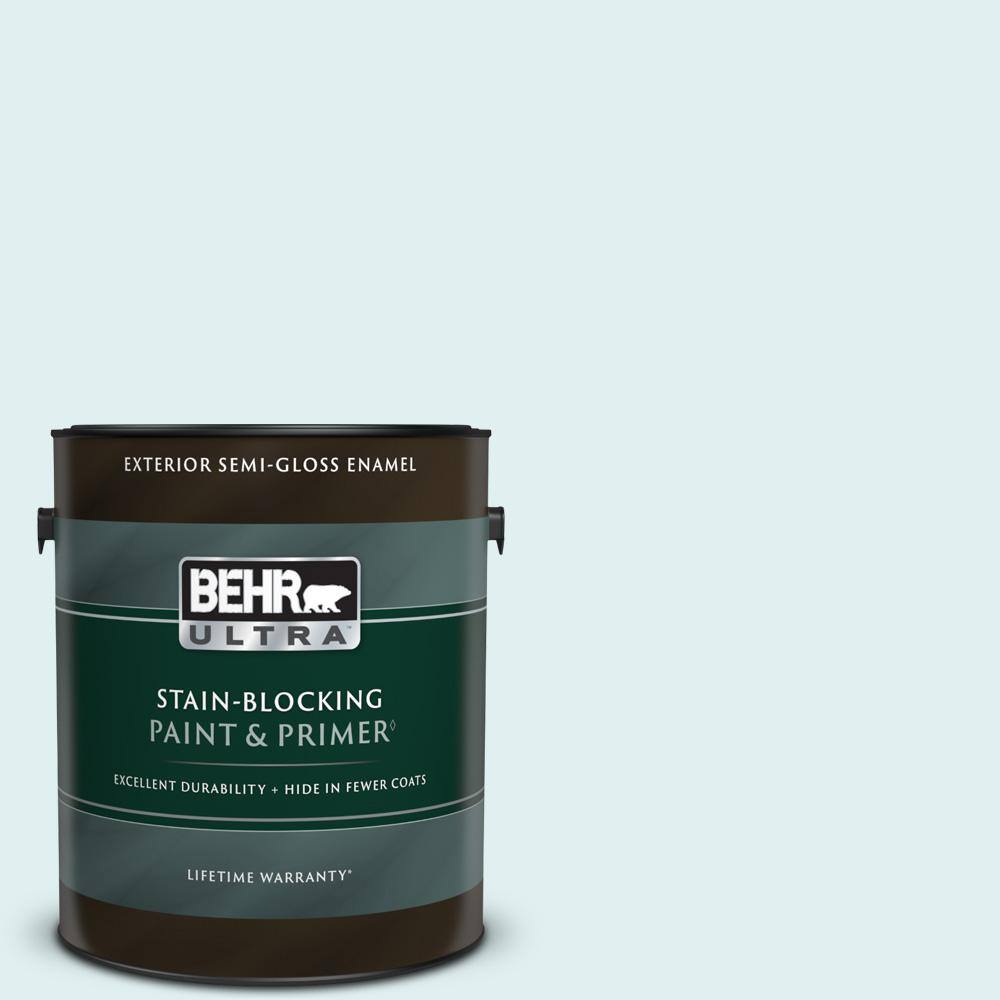 BEHR ULTRA 1 gal. #M480-1 Helium Semi-Gloss Enamel Exterior Paint ...