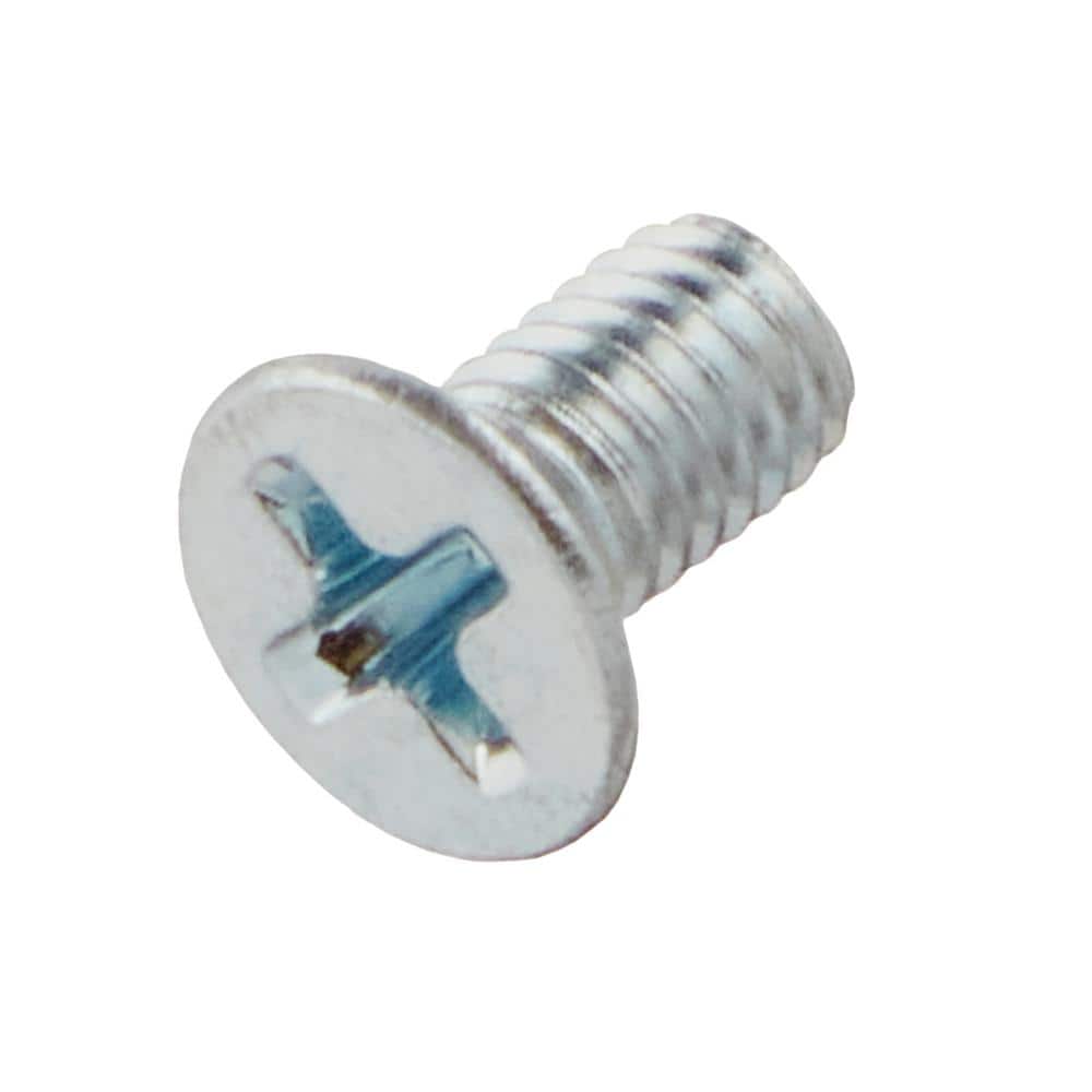Everbilt M3-0.5 x 6mm Zinc Flat Head Phillips Drive Machine Screw 4 ...