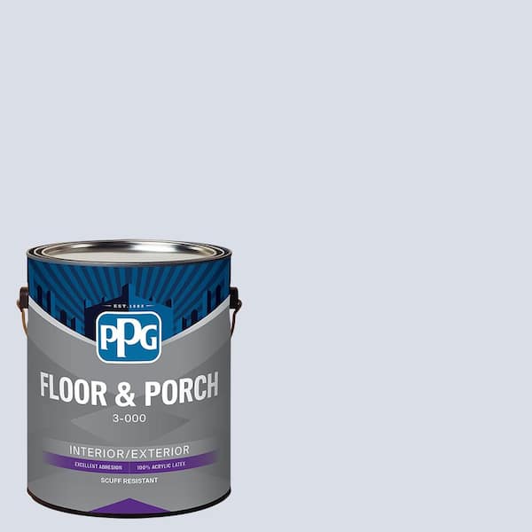 PPG 1 gal. PPG1171-3 Irradiant Iris Satin Interior/Exterior Floor and ...