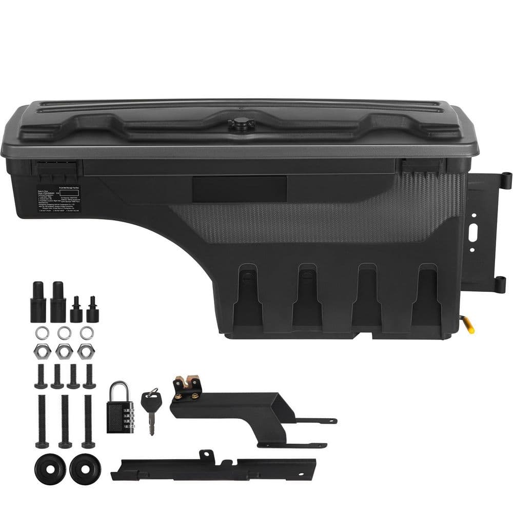 SKYSHALO Truck Bed Storage Box, Lockable Swing Case with Password ...