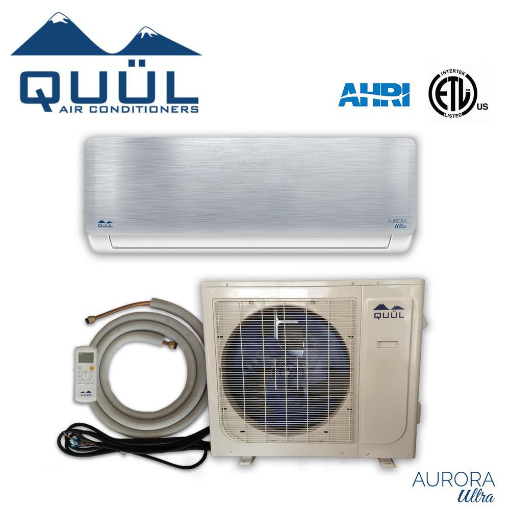 12,000 BTU 1 Ton Aurora Ultra Ductless Mini Split Inverter Air ...