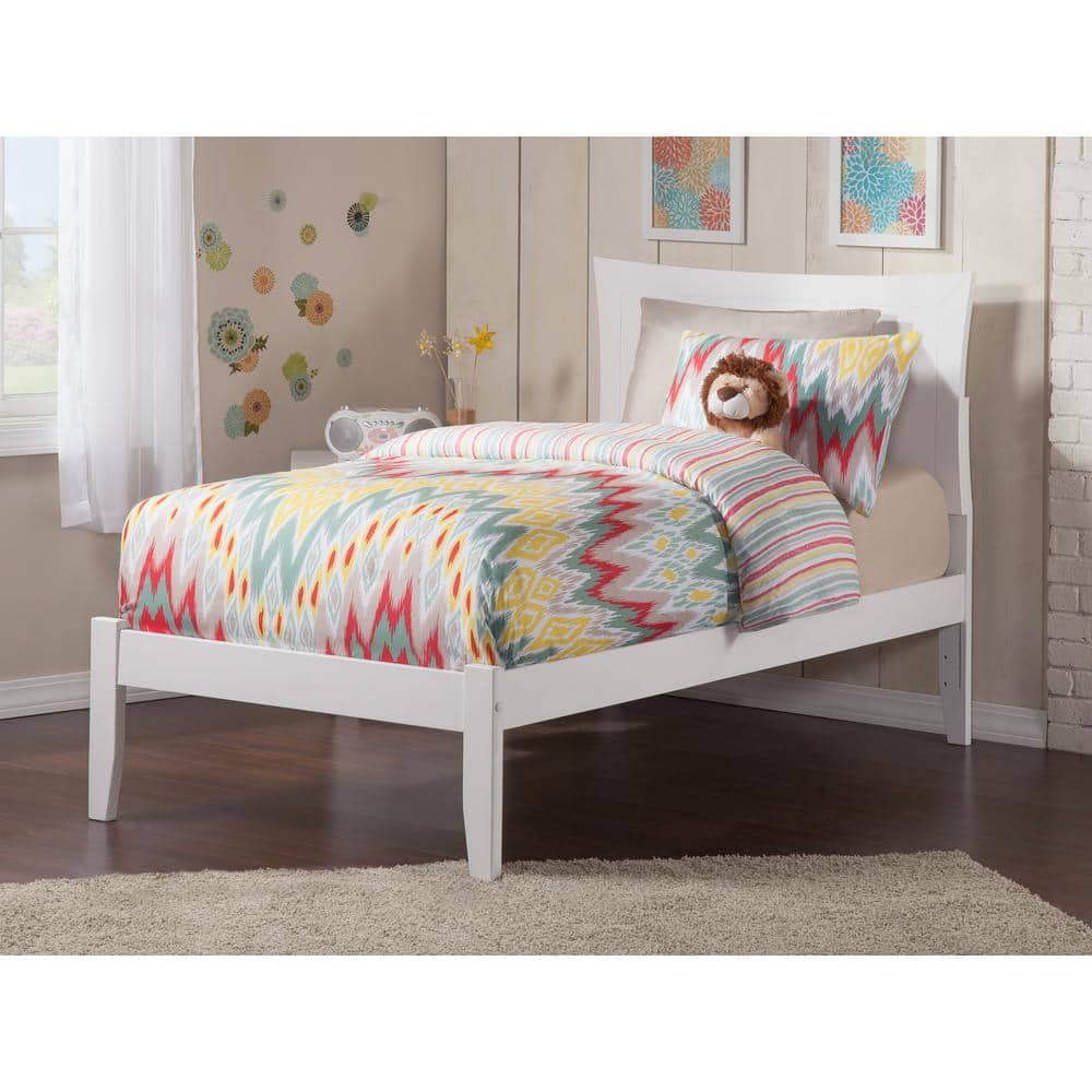 AFI Metro White Twin Platform Bed with Open Foot Board AR9021002 - The ...