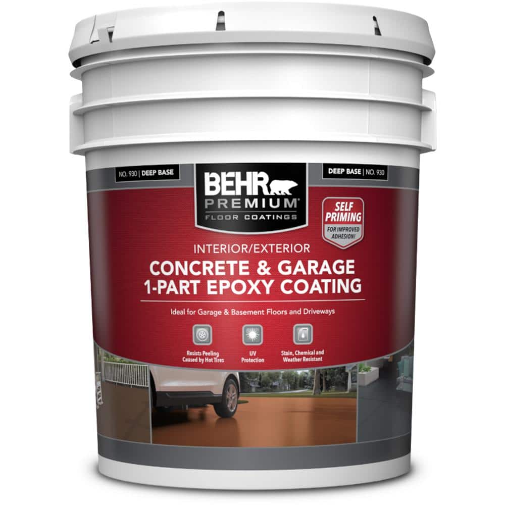 BEHR PREMIUM 5 gal. Deep Base Self-Priming 1 Part Epoxy Interior ...
