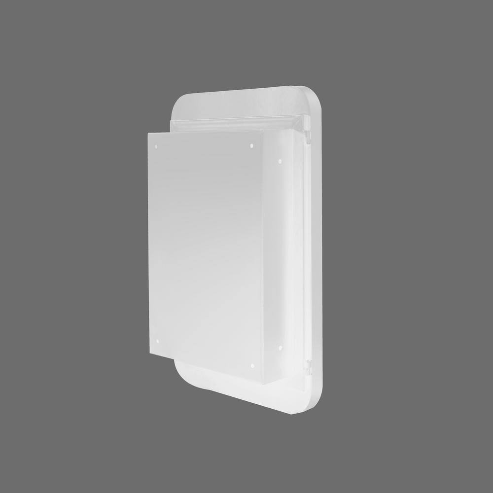 15.8 in. W x 23.6 in. H Recessed Rectangular White Metal Medicine ...