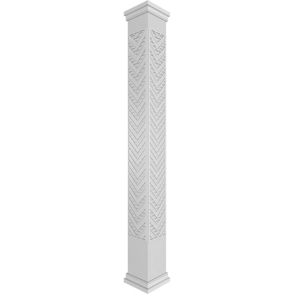Ekena Millwork 7-5/8 in. x 10 ft. Premium Square Non-Tapered Gilcrest ...