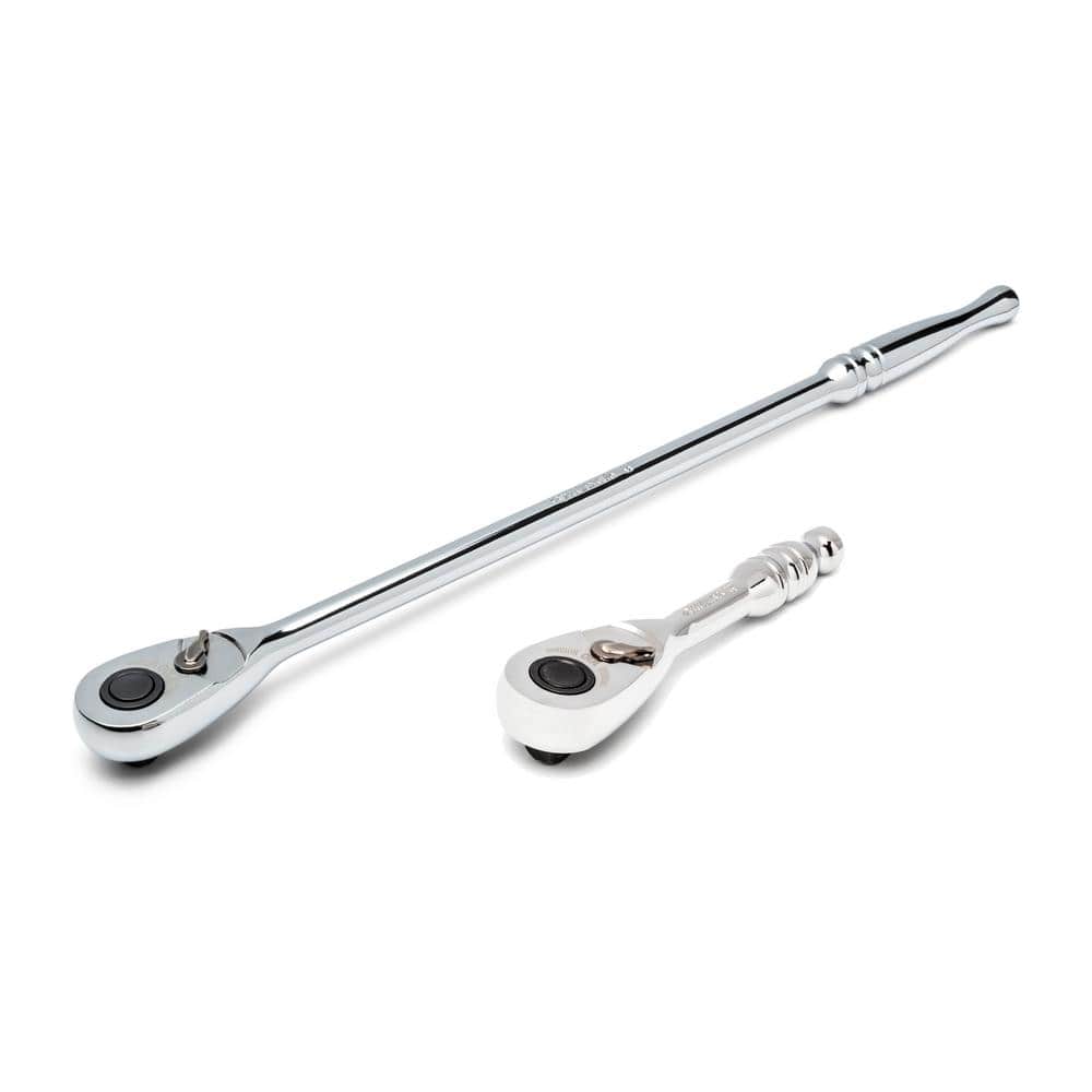 Husky 3/8 in. Drive Stubby and Long Ratchet Set (2-Piece) - The Home Depot