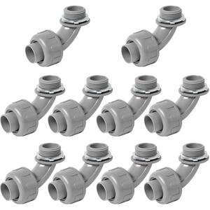 HYDROMAXX (10-Pack) 3/4 in. Dia. Black Liquid Tight Non Metallic ...