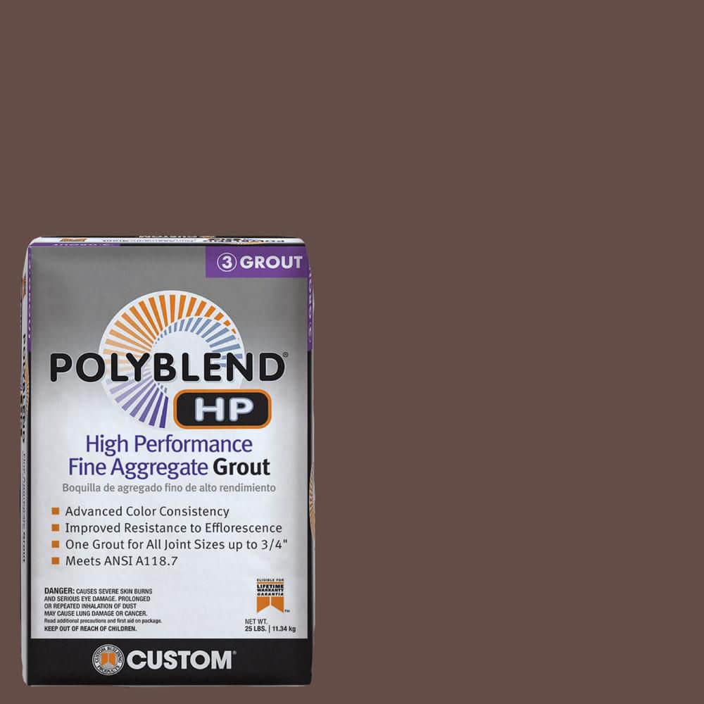 Custom Building Products Polyblend HP #Sable Brown 25 lbs. High ...