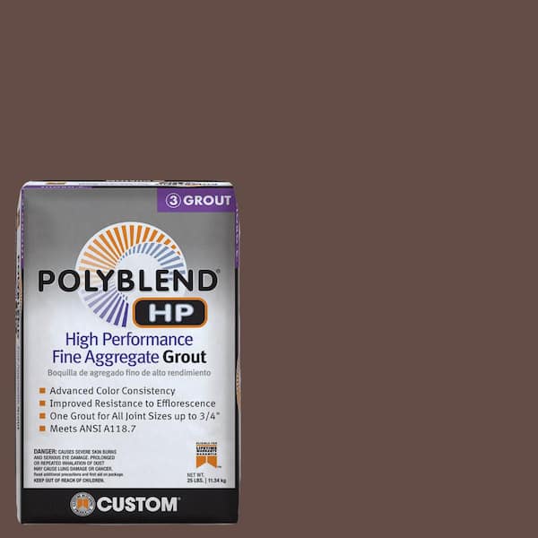 Custom Building Products Polyblend HP #Sable Brown 25 lbs. High ...