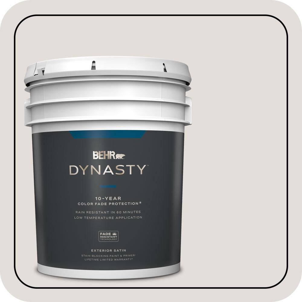 BEHR DYNASTY 5 gal. #BWC-21 Poetic Light Satin Enamel Exterior Stain ...