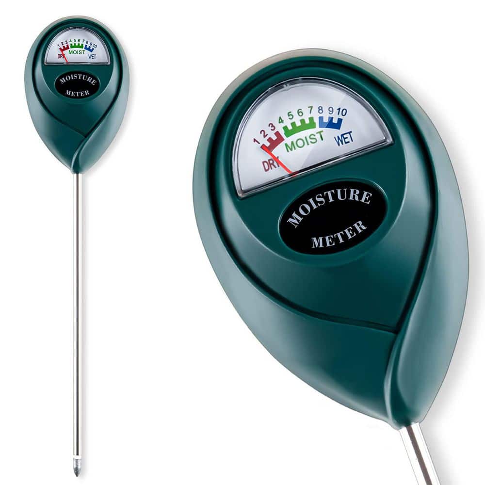 Green 8 in. Moisture Meter Soil Moisture Meter for House Plants and ...