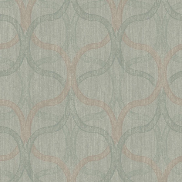 Boutique Refine Geo Sage Wallpaper 128003 - The Home Depot
