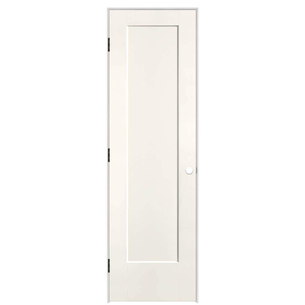 Masonite 24 in. x 80 in. 1-Panel Lincoln Park Right-Hand Solid Core ...