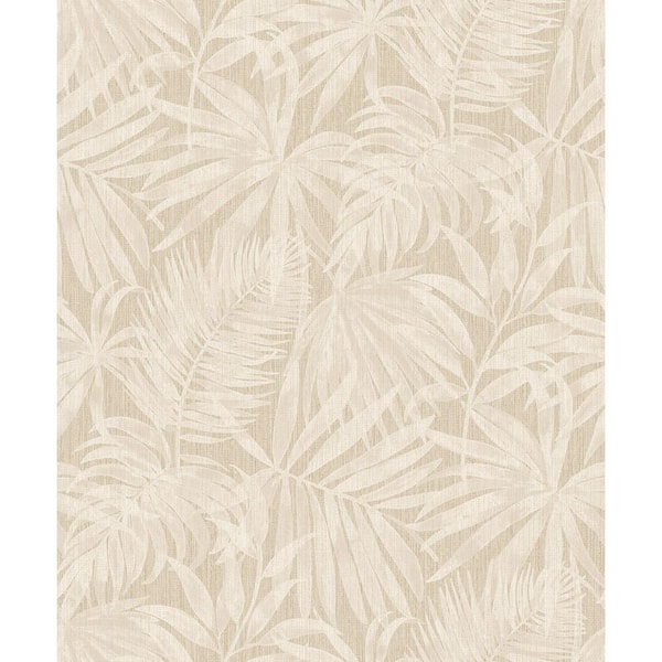 Chesapeake Sonny Beige Fronds Wallpaper Sample 4191-83025SAM - The Home ...