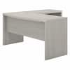 Bush Furniture Echo 60 in. Bow Front L-Shaped Gray Sand Desk ECH025GS ...