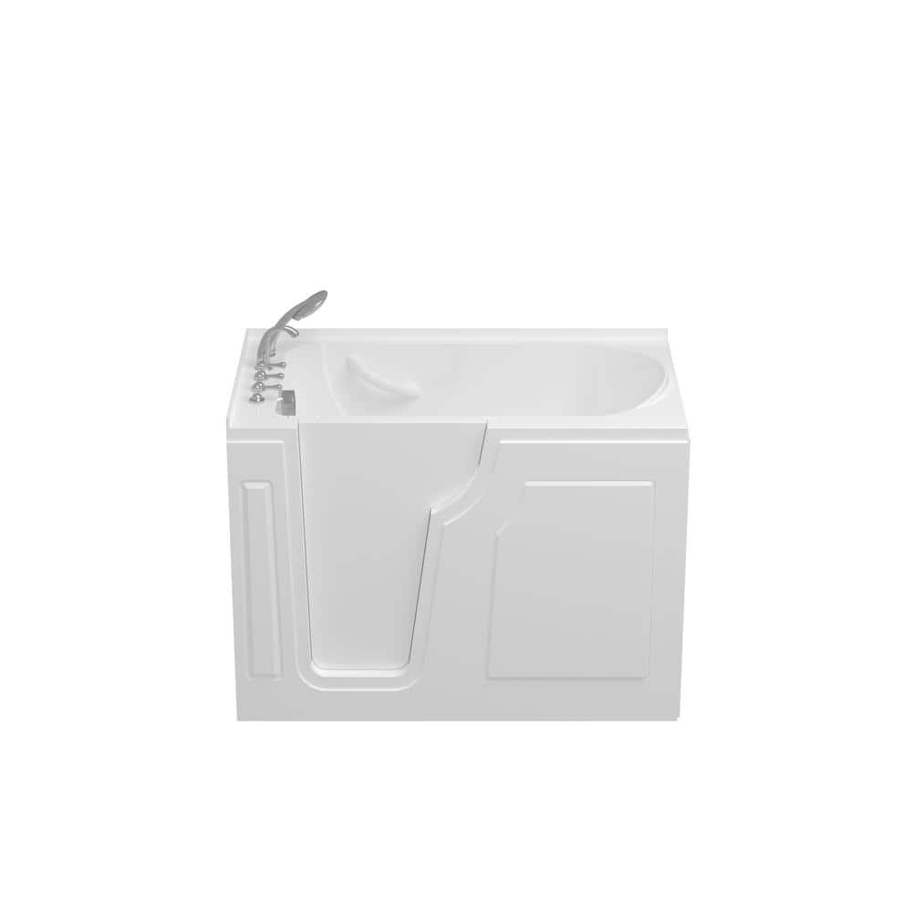 WELLFOR 56 in. x 33 in. Walk-in Bathtub Left-Side Door Opening Left ...