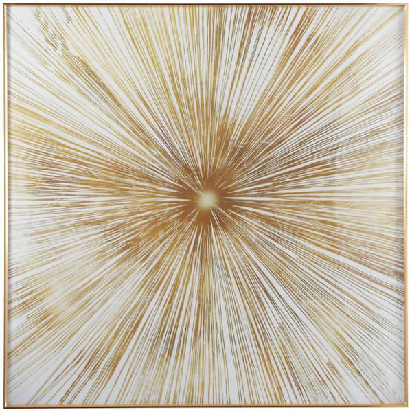 CosmoLiving by Cosmopolitan 1- Panel Starburst Radial Framed Wall Art ...