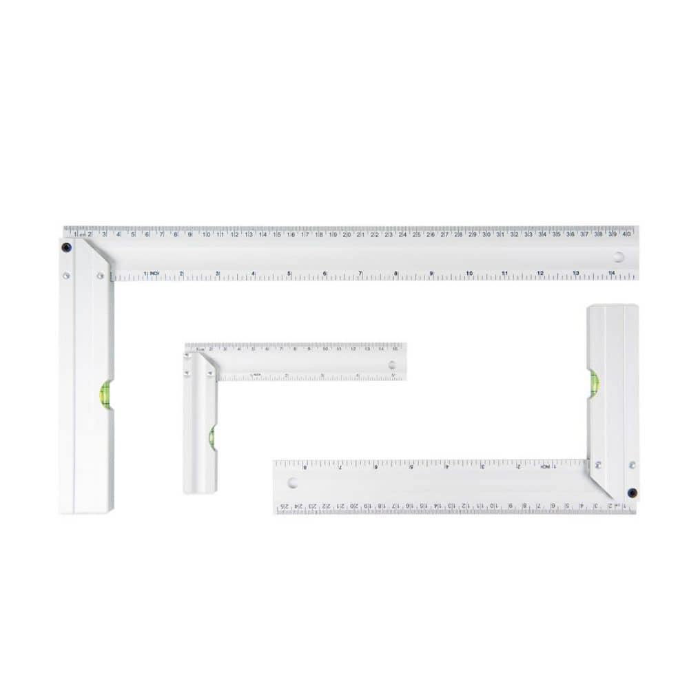 ‎POWERTEC L-Shaped Square Set with Levels 5 in./ 8 in./ 14 in. L ...