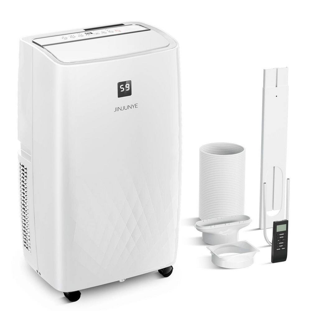 JINJUNYE 12,000 BTU 4-in-1 Portable Air Conditioner and Heater, 3-Fan ...