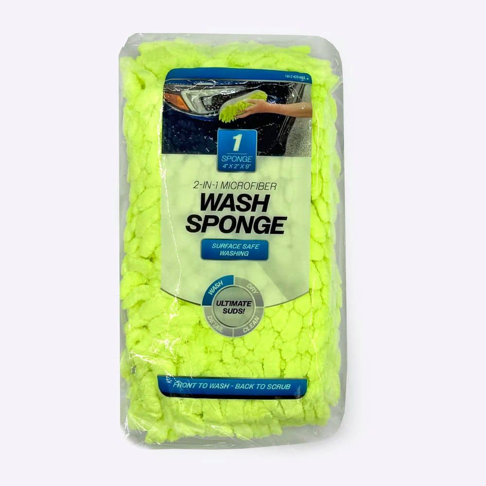 2-in-1 Microfiber Wash Sponge MPX-686675 - The Home Depot