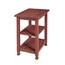 Alaterre Furniture Country Cottage Rustic Red Antique End Table ACCA01RA - The Home Depot