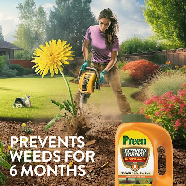 Preen 13.75 lbs. Extended Control Weed Preventer 2464218 - The Home Depot