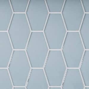 CRUZ BAY STUDIO Long Hex 2.83 - 3 in. x 3. 5 - 4 in. Caribbean Blue ...