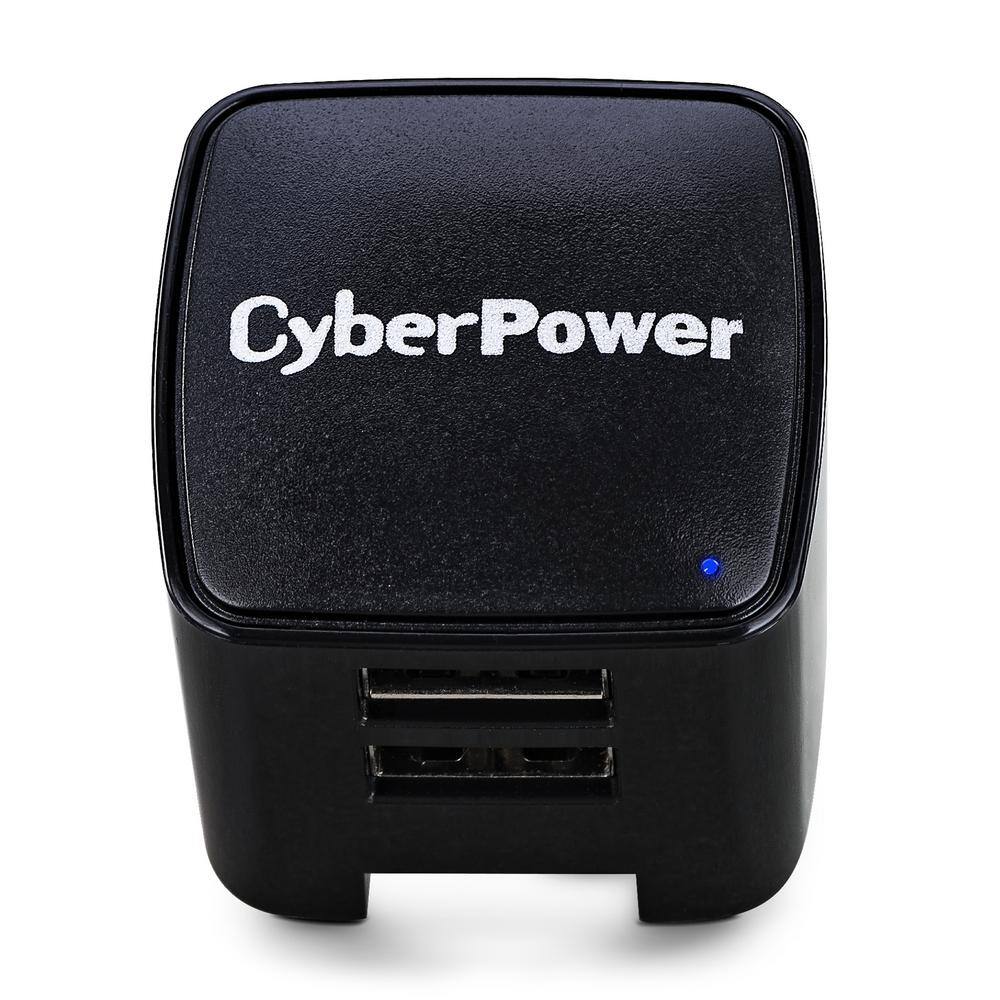 CyberPower 3.1 Amp 2-USB AC Plug USB Charger-TR12U3A - The Home Depot