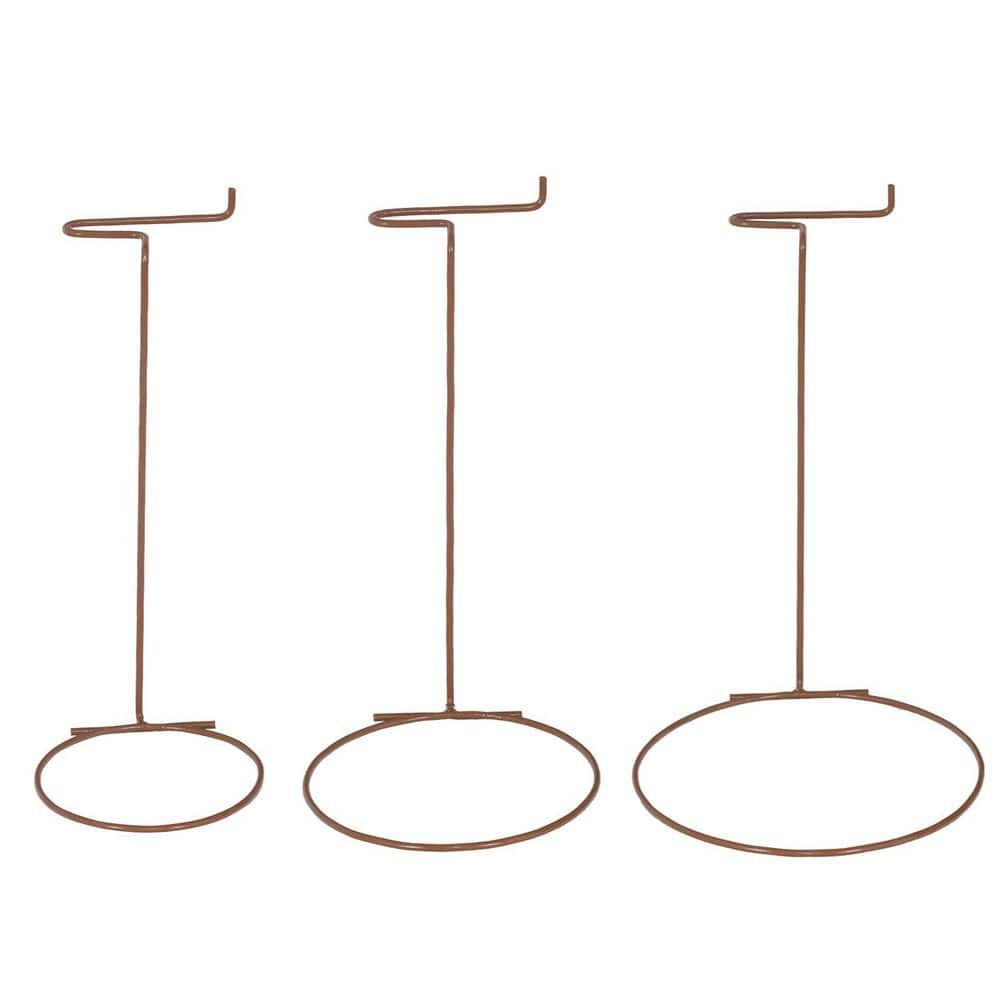 MPG Set of 3 Metal Long Fence Pot Hanger-Small MTL2458 - The Home Depot