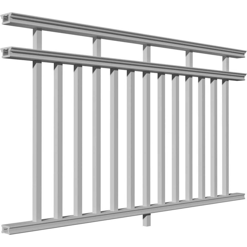 Providence 72 in. x 42 in. PVC 3-Line Level Rail Kit with ...