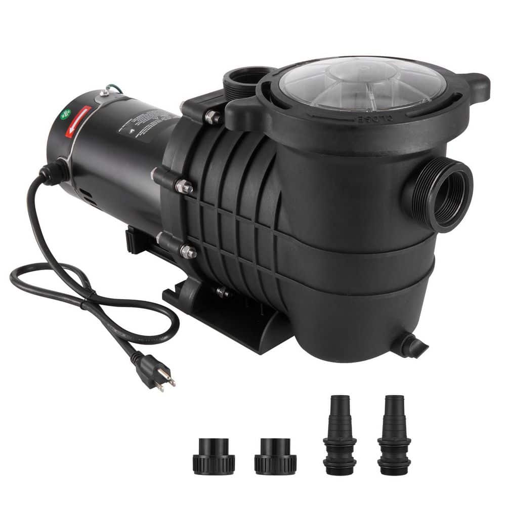 SKYSHALO Above Ground Pool Pump 1HP 80 GPM Max. Flow Single Speed ...