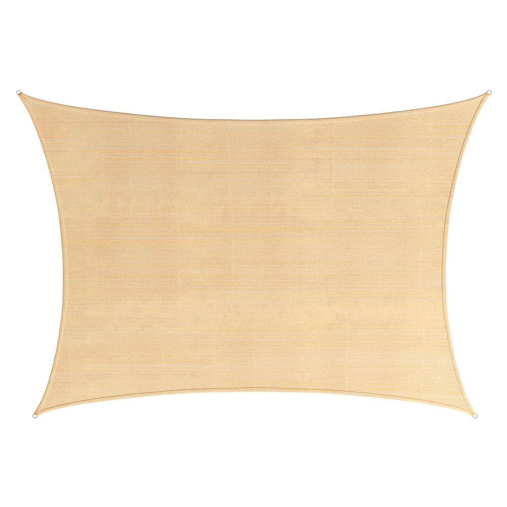 Pure Garden Sun Shade Canopy - 10 ft. x 13 ft. Curved Rectangle Sun ...