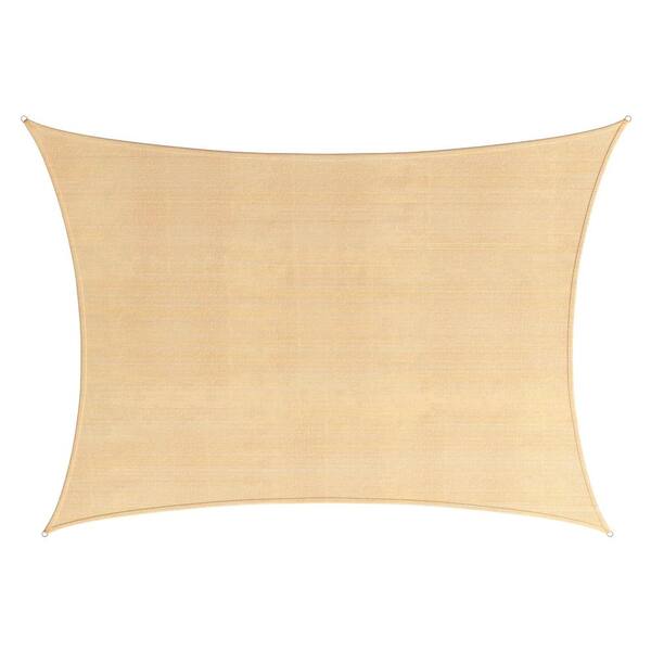 Pure Garden Sun Shade Canopy - 10 ft. x 13 ft. Curved Rectangle Sun ...