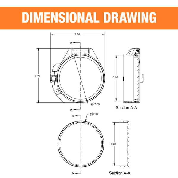 BUYERS PRODUCTS 6 in. Dia. PVC Conduit Carrier Tube Pipe Holder ...