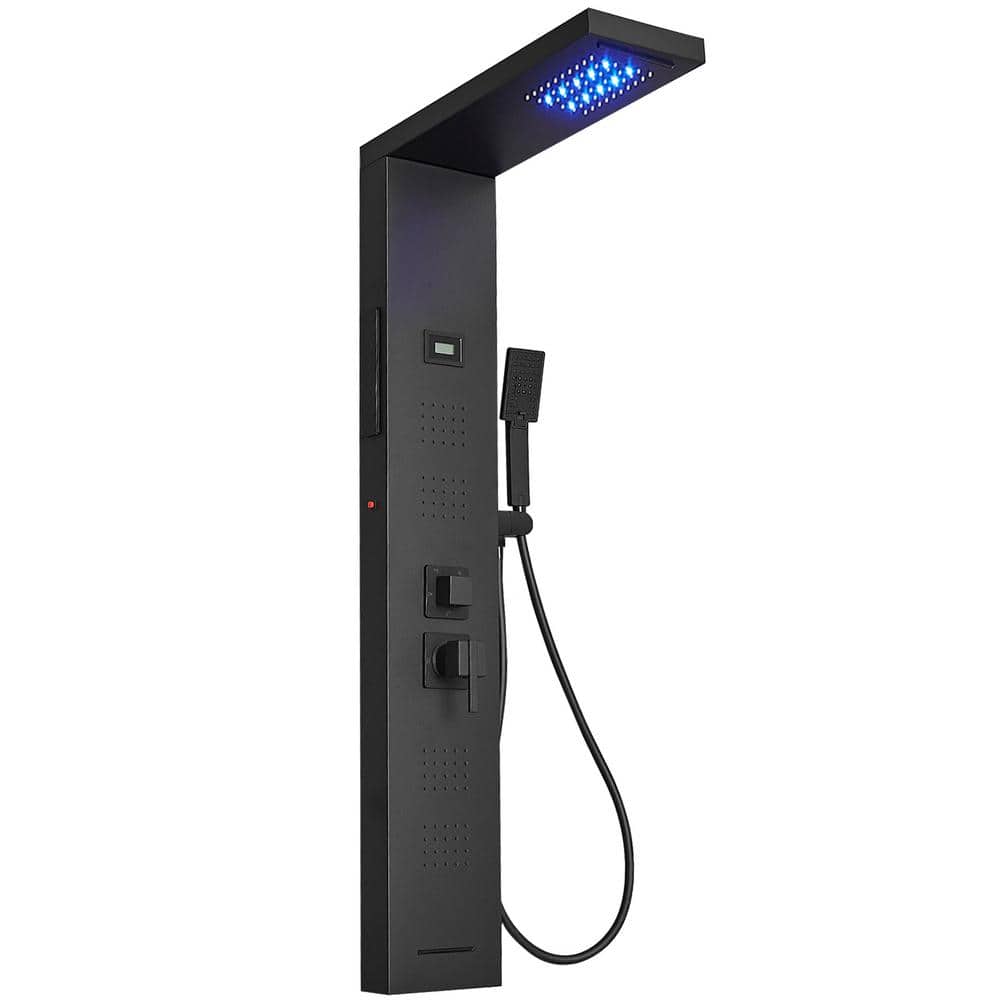 BATHADORE 4-Jet Rainfall Shower Tower Shower Panel System with Rainfall ...