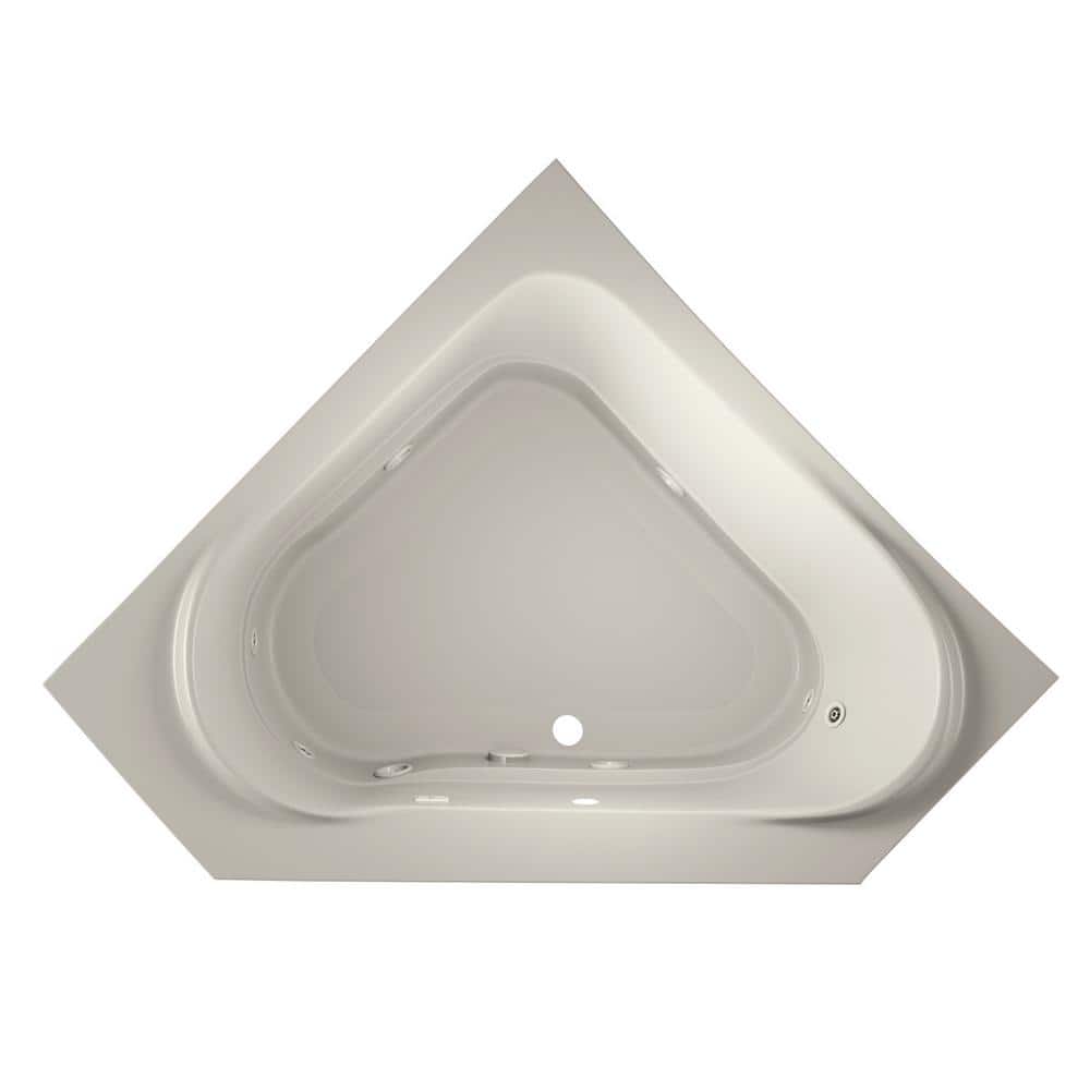 JACUZZI CAPELLA 60 in. Acrylic Neo Angle Corner Drop-In Whirlpool ...