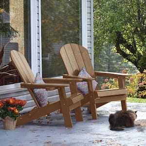 Mximu Oversized Red HIPS Plastic Outdoor Folding Adirondack Chair with ...