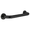 GROHE Essentials 12 in. Grip Bar in Matte Black 404212431 - The Home Depot