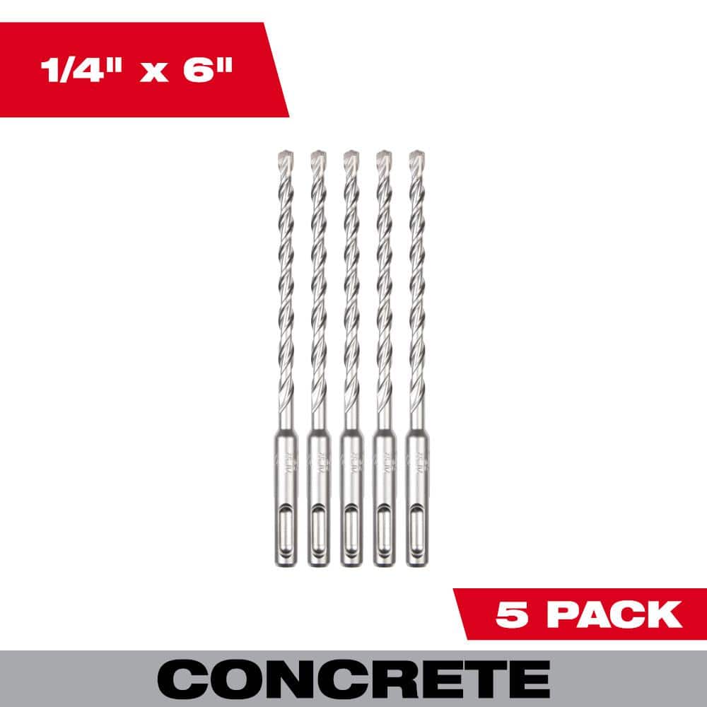 Reviews for Milwaukee SDS PLUS M2 2-Cutter 1/4 in. x 6 in. Drill Bit-5 ...