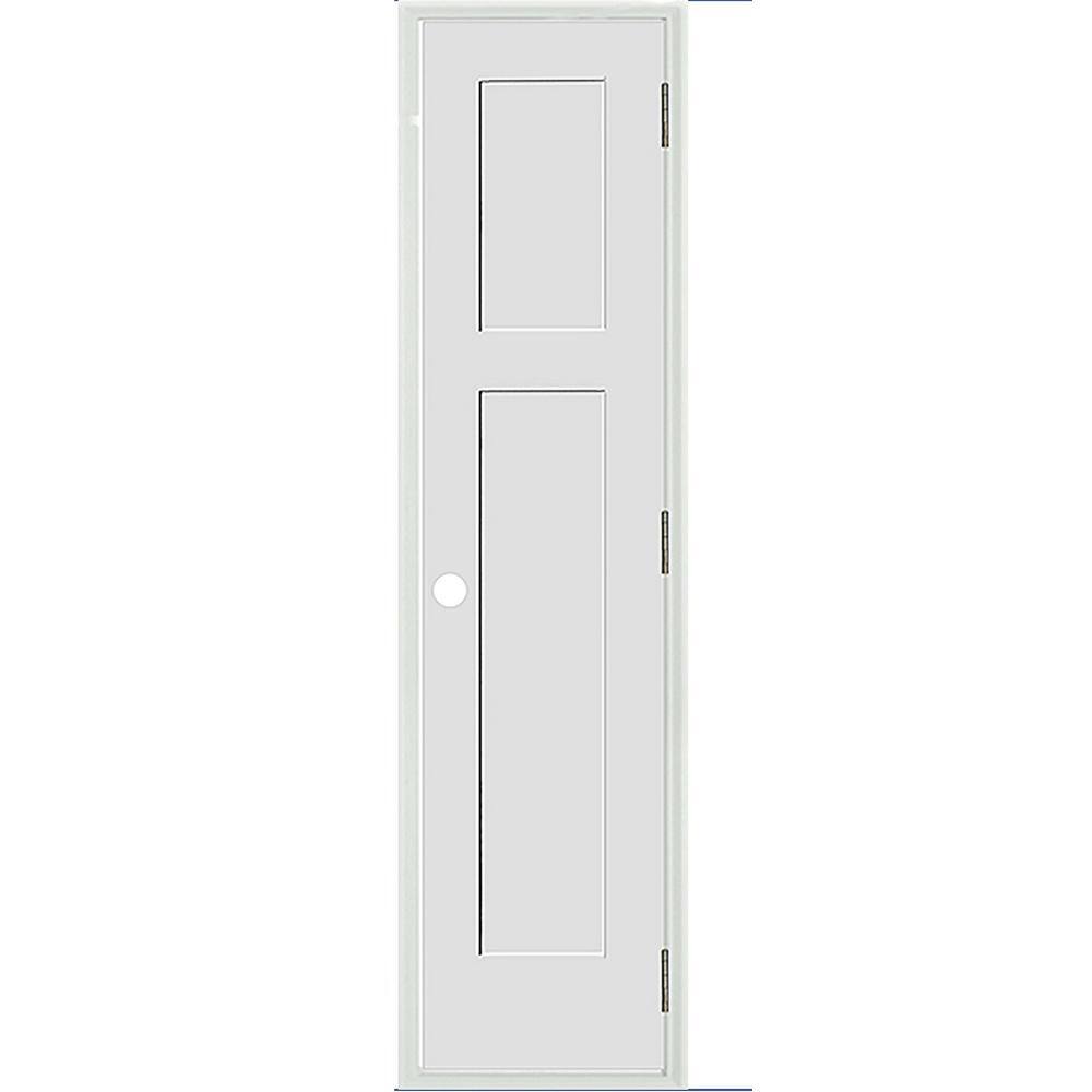 Pacific Entries 18 in. x 80 in. Craftsman Unfinished 3-Panel Solid Wood ...