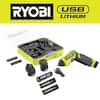 RYOBI USB Lithium Multi-Head Screwdriver with 2.0 Ah Battery and ...