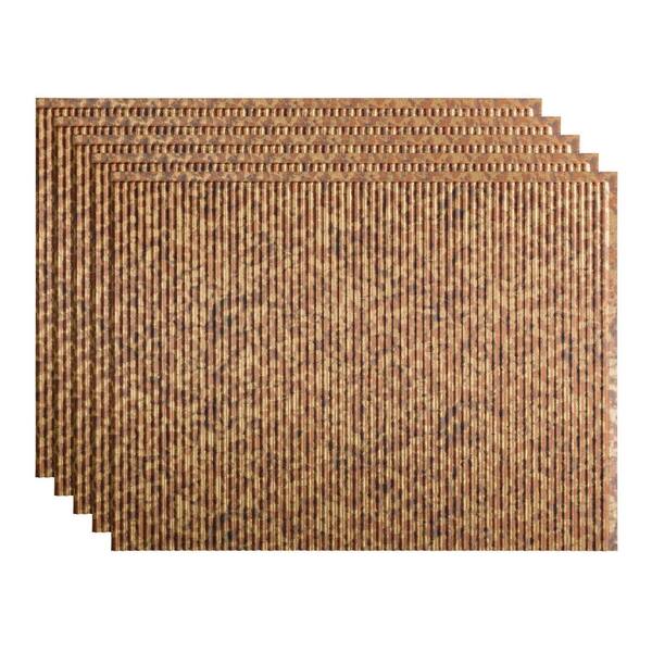 Have a question about Fasade Rib 18 in. x 24 in. Cracked Copper Vinyl ...