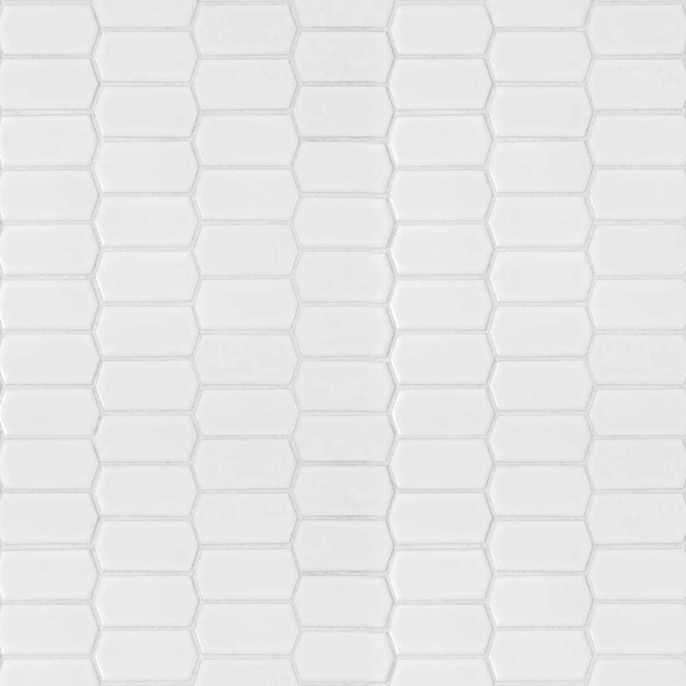 MSI Retro Bianco Picket 12 in. x 14 in. x 0.31 in. Polished Porcelain ...