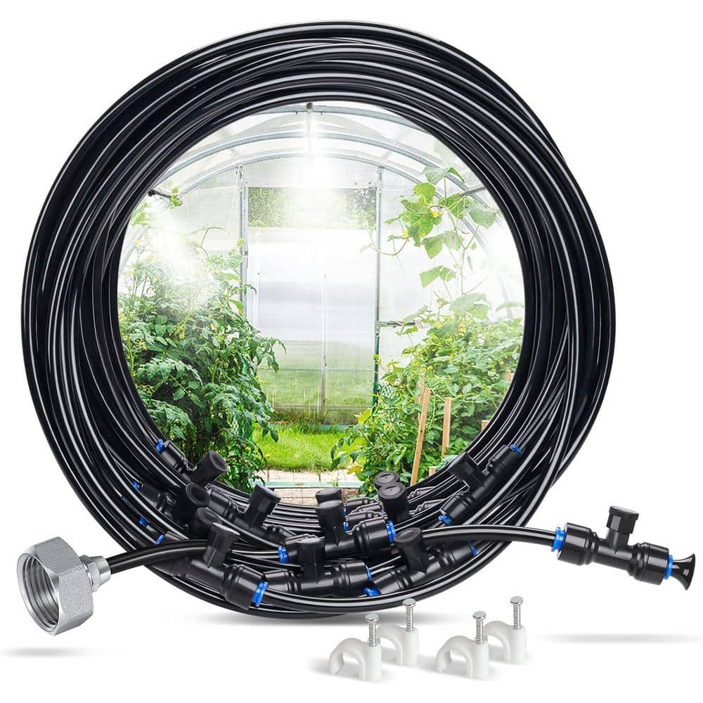 Misopily 65.5 ft. Misters for Outside Patio with 21 Mist Nozzles Plus 3 ...