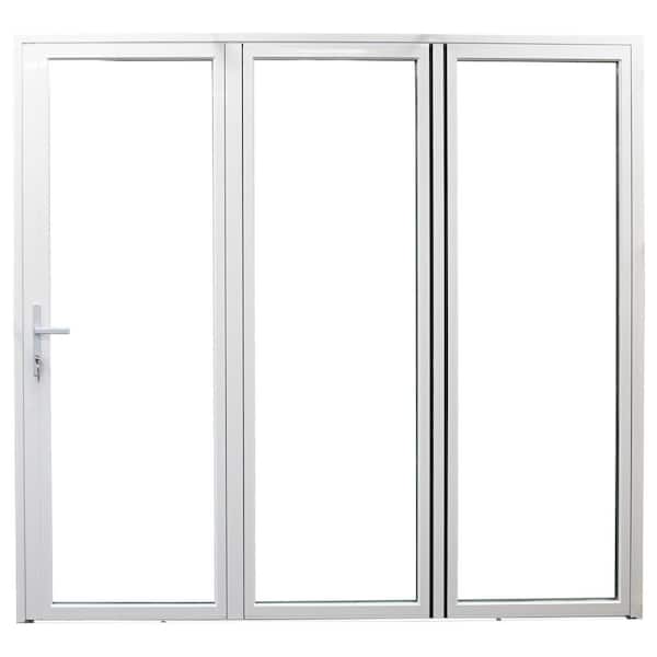 TEZA DOORS Teza 85 Series 120 in. x 80 in. Gloss White Left to Right ...