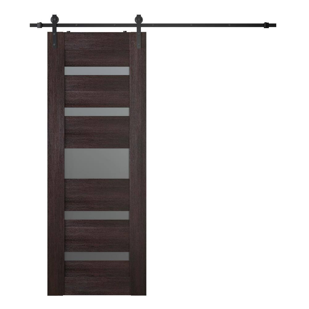 Belldinni Vona 07-05-32 in. x 84 in. 5-Lite Frosted Glass Vera Linga ...