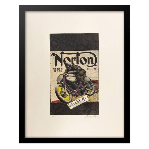 Vintage Norton Motorcycles est. 1898 by Fairchild Paris 1-Piece Framed ...